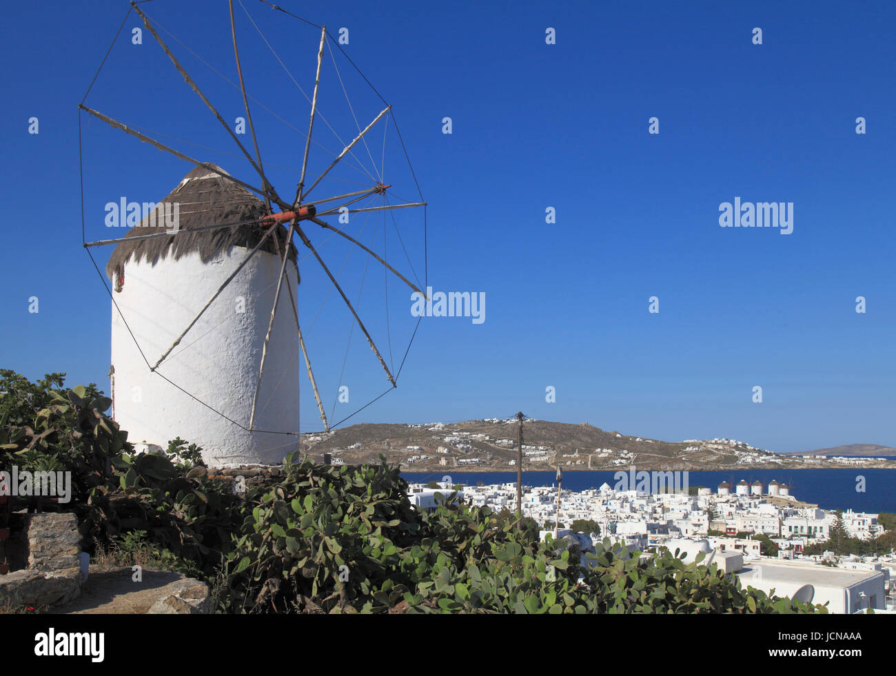Greece mykonos boni windmill hi-res stock photography and images - Alamy