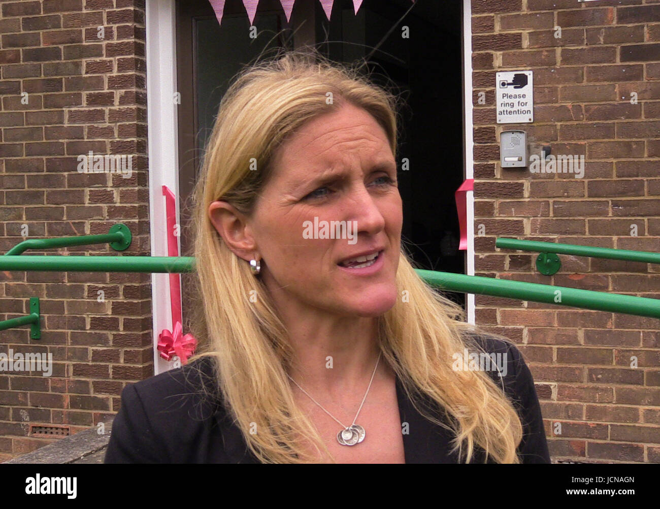 Jo Cox's sister Kim Leadbeater attends the opening of the Jo Cox ...