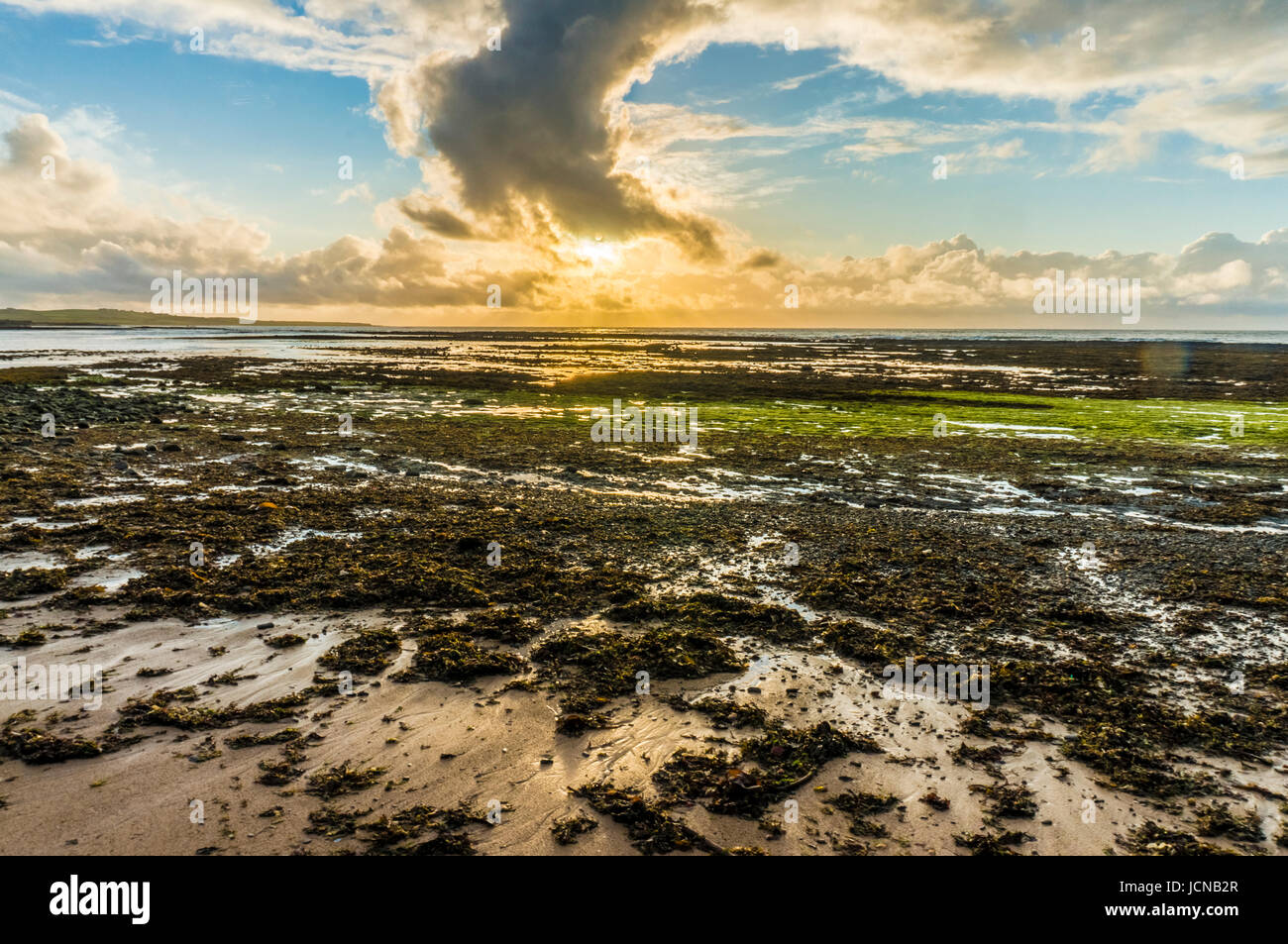 Low Tide Sunset Stock Photo - Alamy