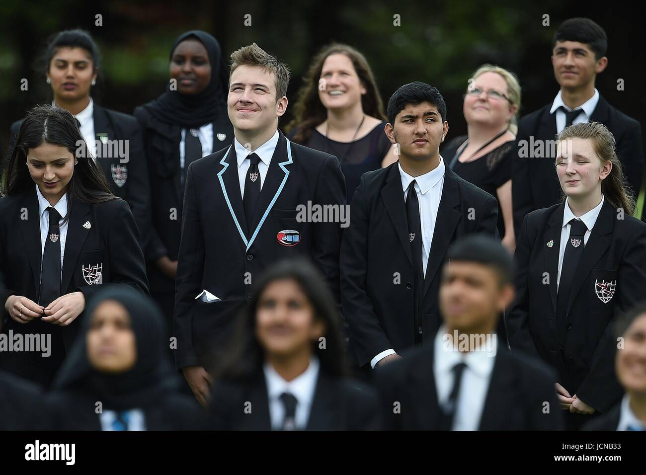 Pupils at Cockshut Hill School in Birmingham to form a heart-shaped ...