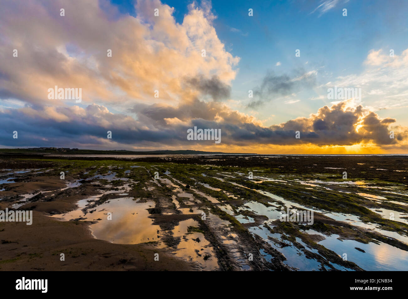 Doonbeg Atlantic Ocean Sunset Stock Photo - Alamy