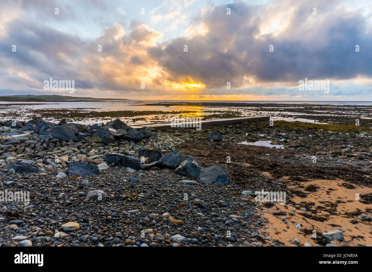 Doonbeg Atlantic Ocean Sunset Stock Photo - Alamy