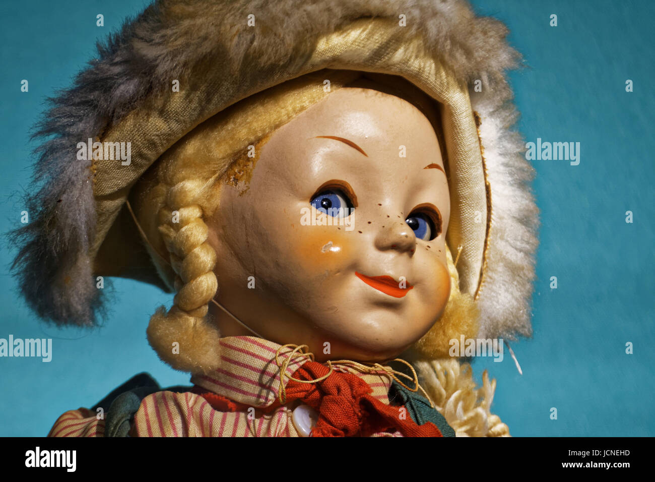 1950s girl with toy doll hi-res stock photography and images - Alamy
