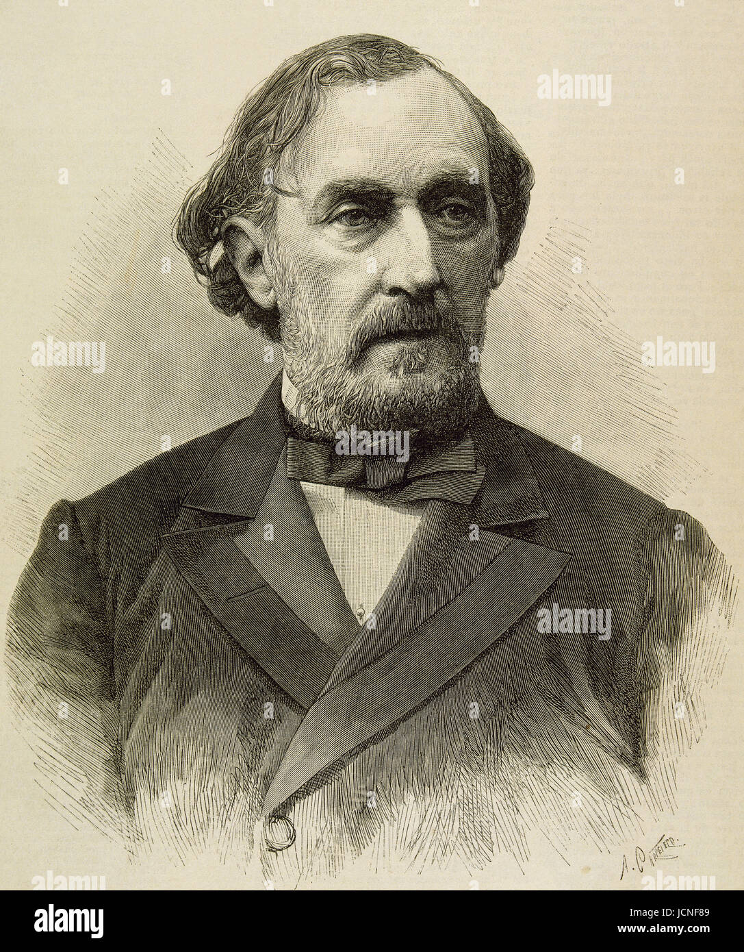 Bartolome Mitre (1821-1906). Argentine statesman, military and author ...