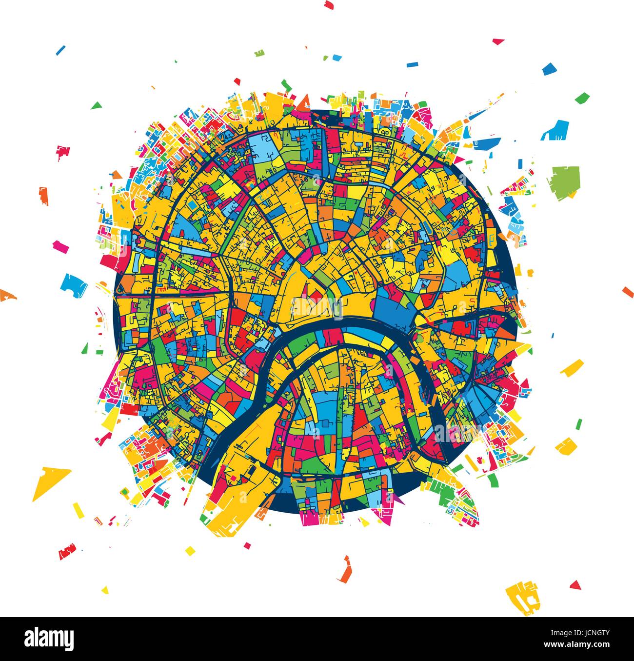 Moscow street map hi-res stock photography and images - Alamy