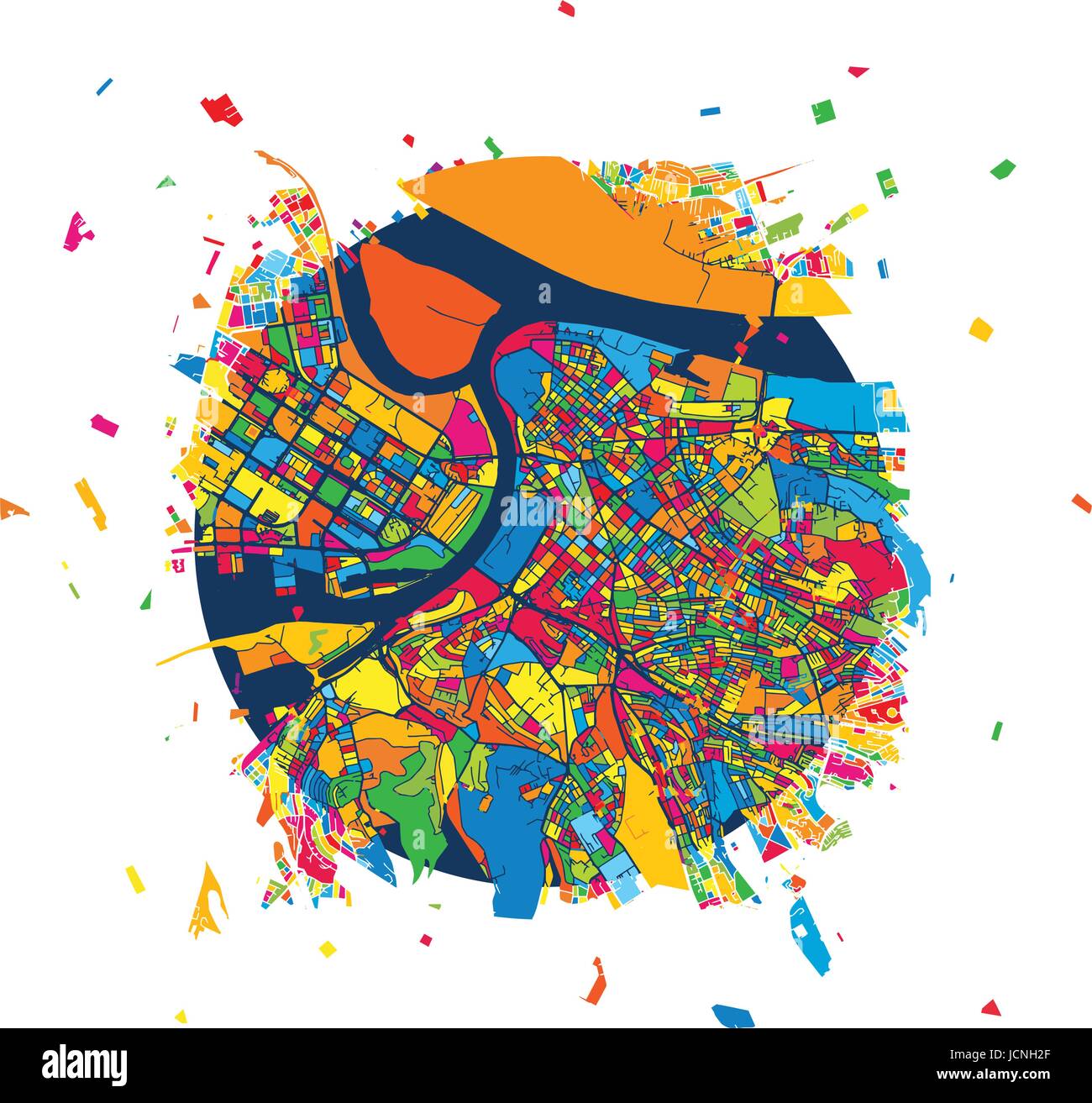 Belgrade Creative Vector Map, Urban Travel Landmark. Infographic Design ...