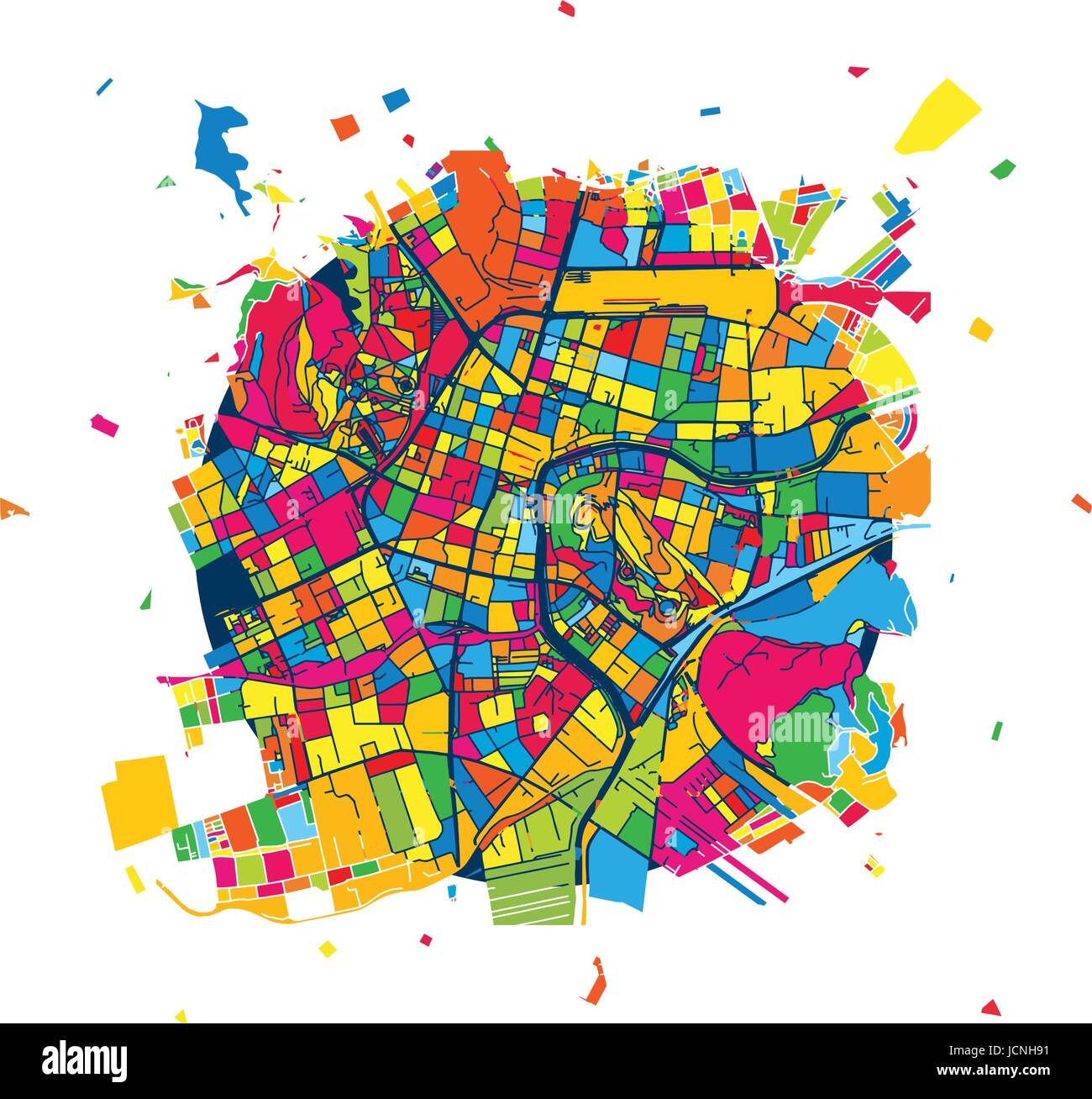 Center of ljubljana Stock Vector Images - Alamy