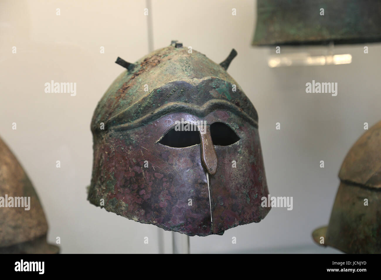 Apulo corintian helmet. 400-350 BC. From Ruvo, Apulia, Italy. British ...