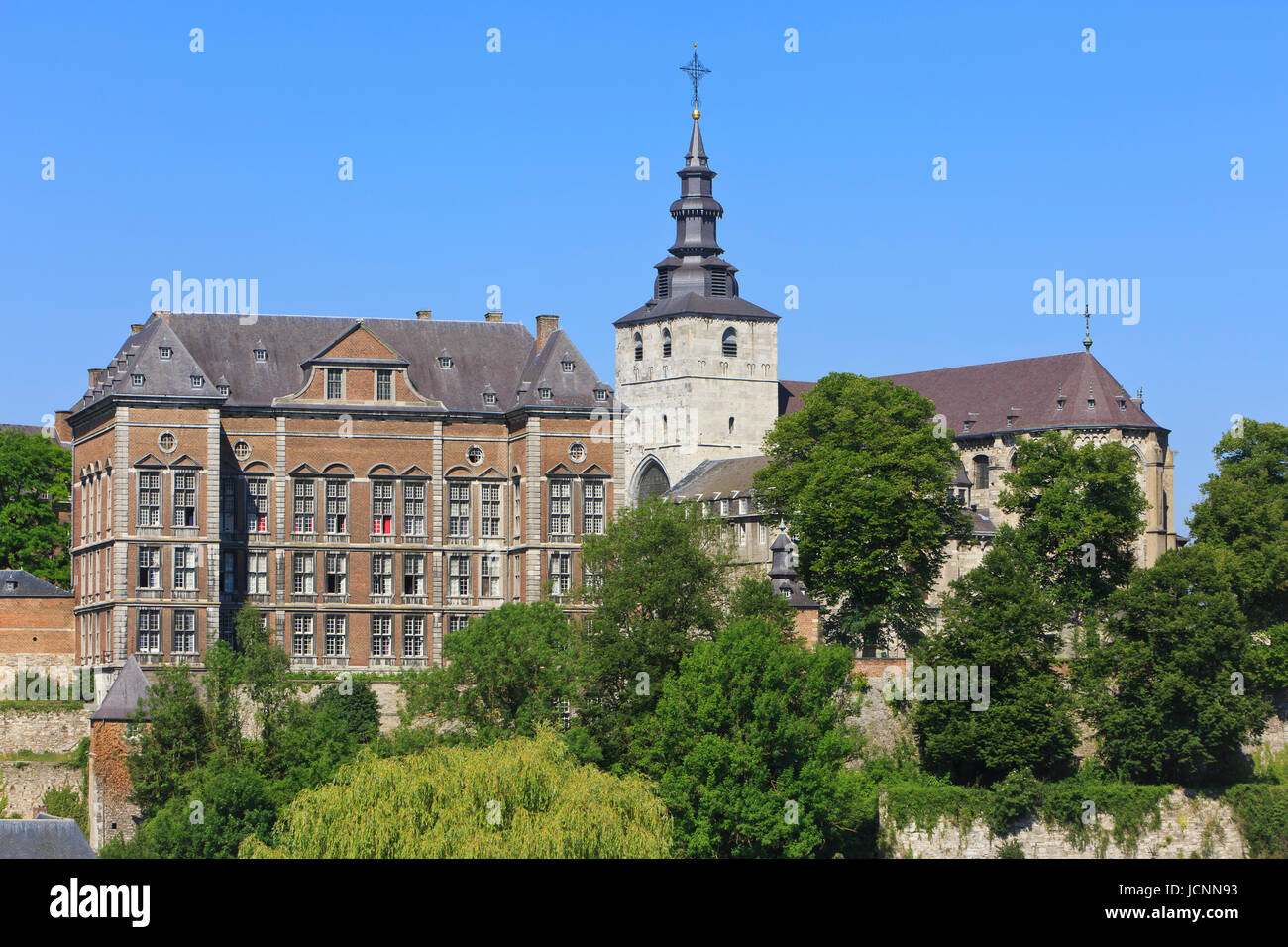 The 12th century Floreffe Abbey (former Premonstratensian monastery) in ...