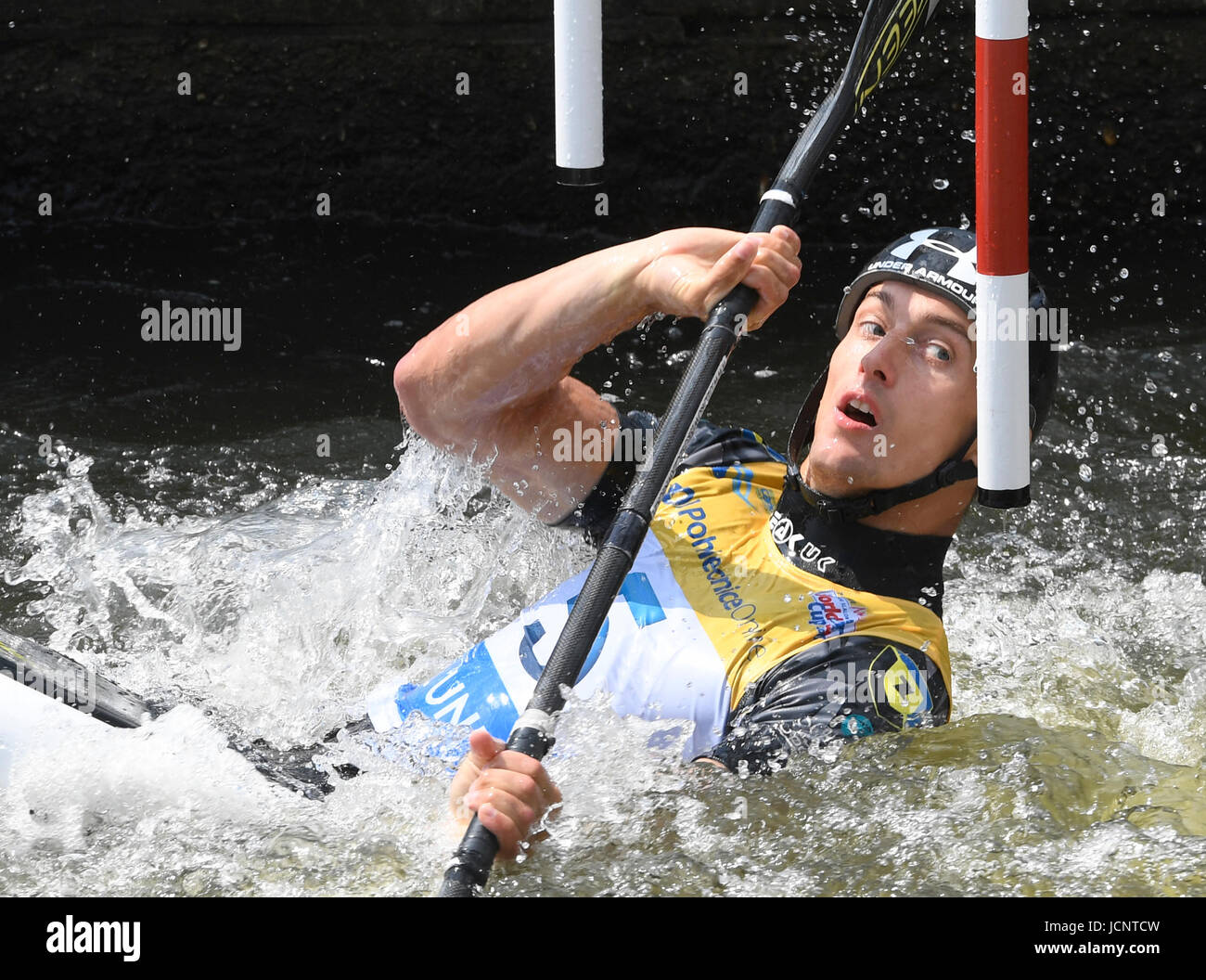 Prague, Czech Republic. 16th June, 2017. Polish canoeist MATEUSZ ...