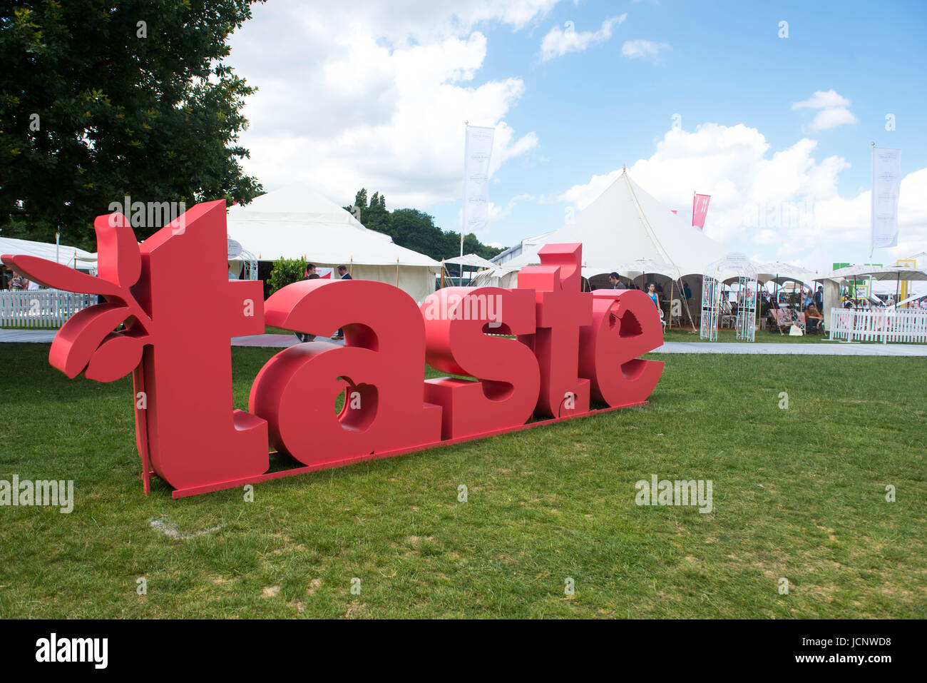 Regent Park, London, UK. 15th June 2017. Visitors at the Taste of ...