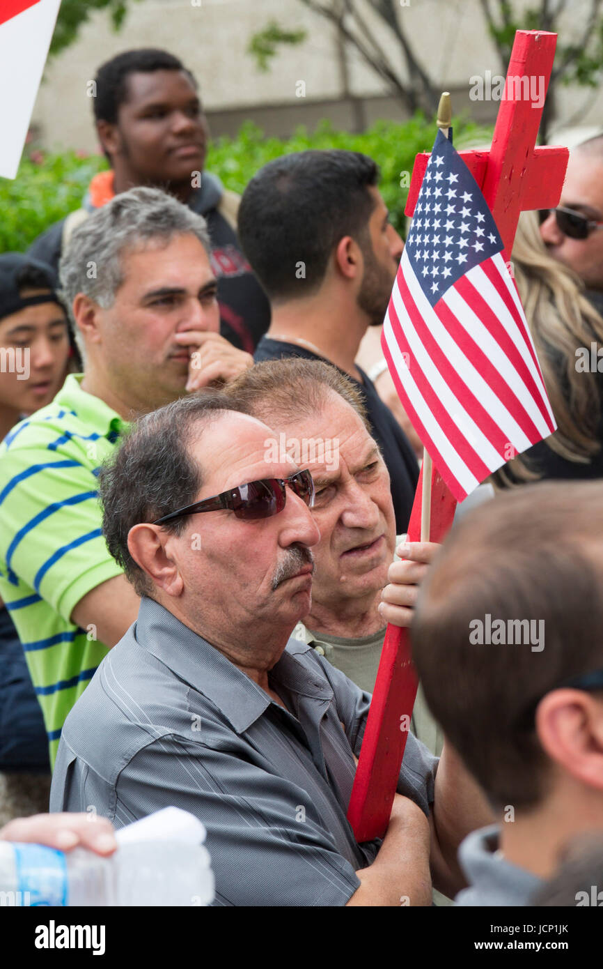 Detroit, Michigan, USA. 16th June, 2017. Members of Detroit's Chaldean ...