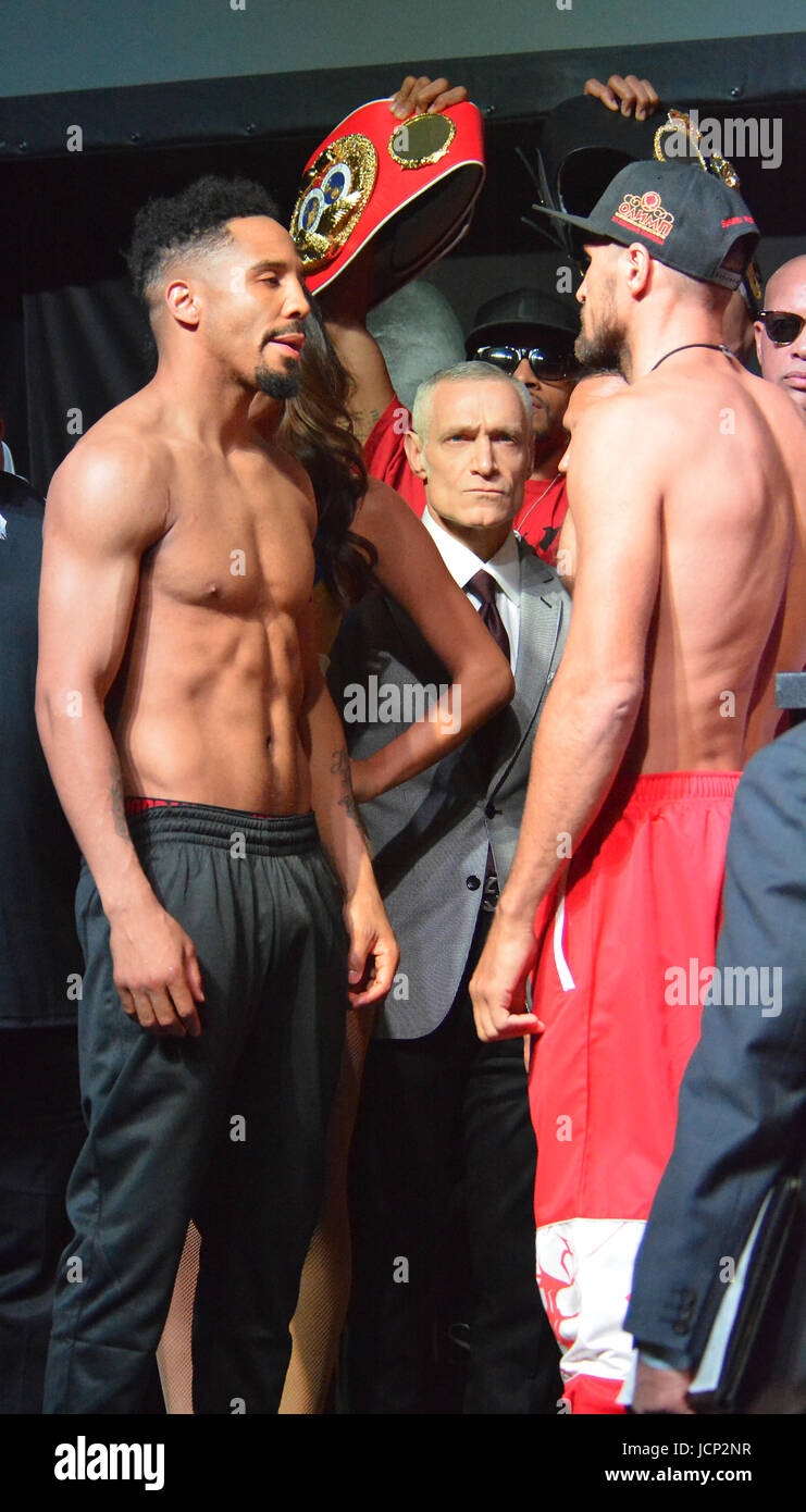 Las Vegas, Nevada, USA. 16th June, 2017. WBA, WBC and IBF Light ...