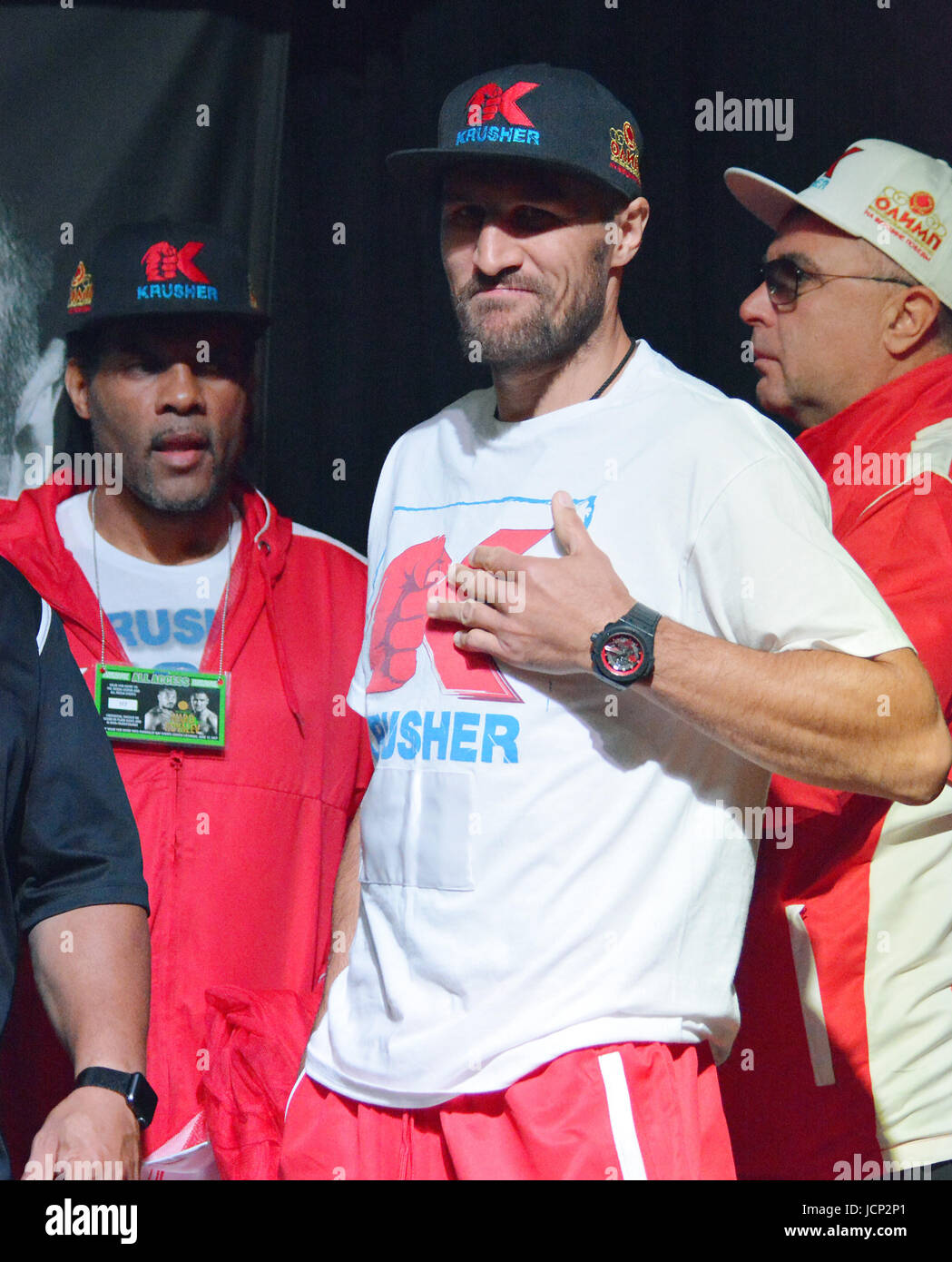 Las Vegas, Nevada, USA. 16th June, 2017. Boxer Sergey Kovalev attends ...