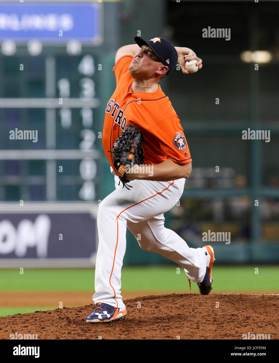 Houston, TX, USA. 16th June, 2017. Houston Astros relief pitcher Will ...