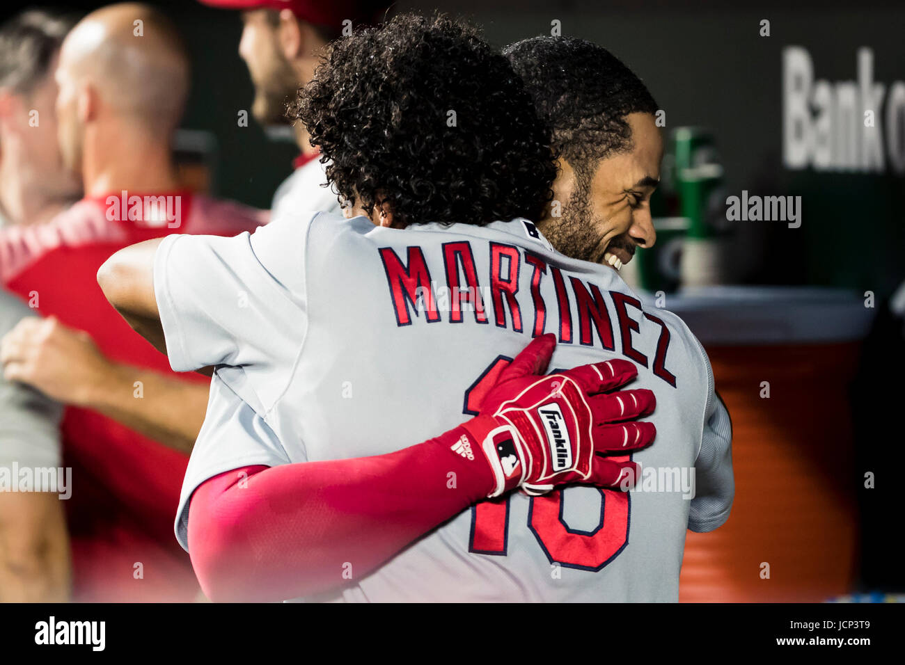 Baltimore, Maryland, USA. 16th June, 2017. St. Louis Cardinals center ...