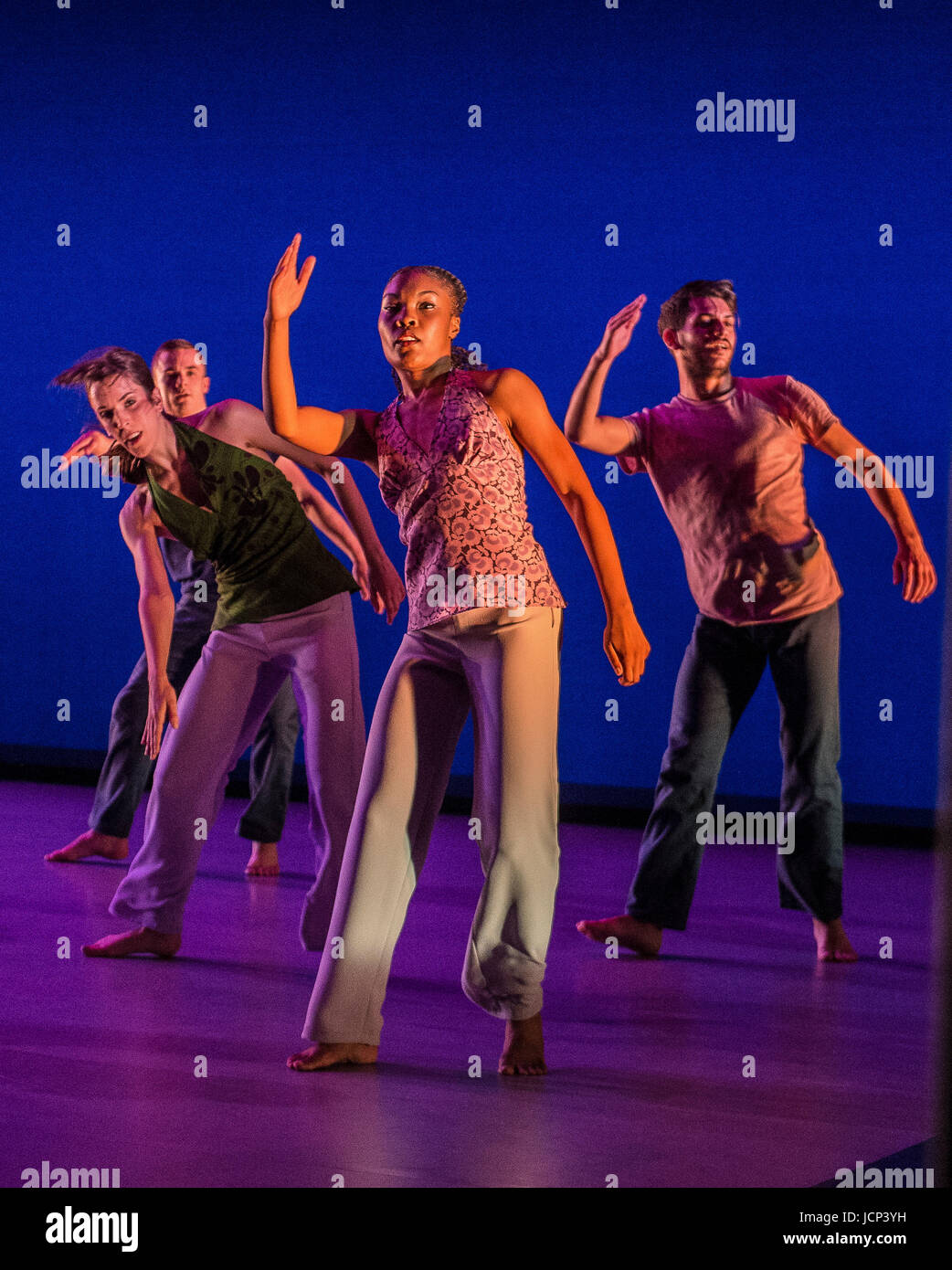 LONDON, UNITED KINGDOM - JUNE 16: Richard Alston Dance Company perform ...