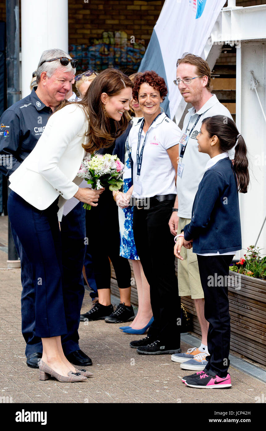 London, UK. 16th June, 2017. Princess Kate, The Duchess of Cambridge at ...