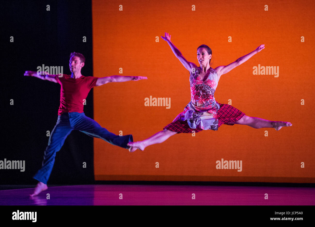 LONDON, UNITED KINGDOM - JUNE 16: Richard Alston Dance Company perform ...