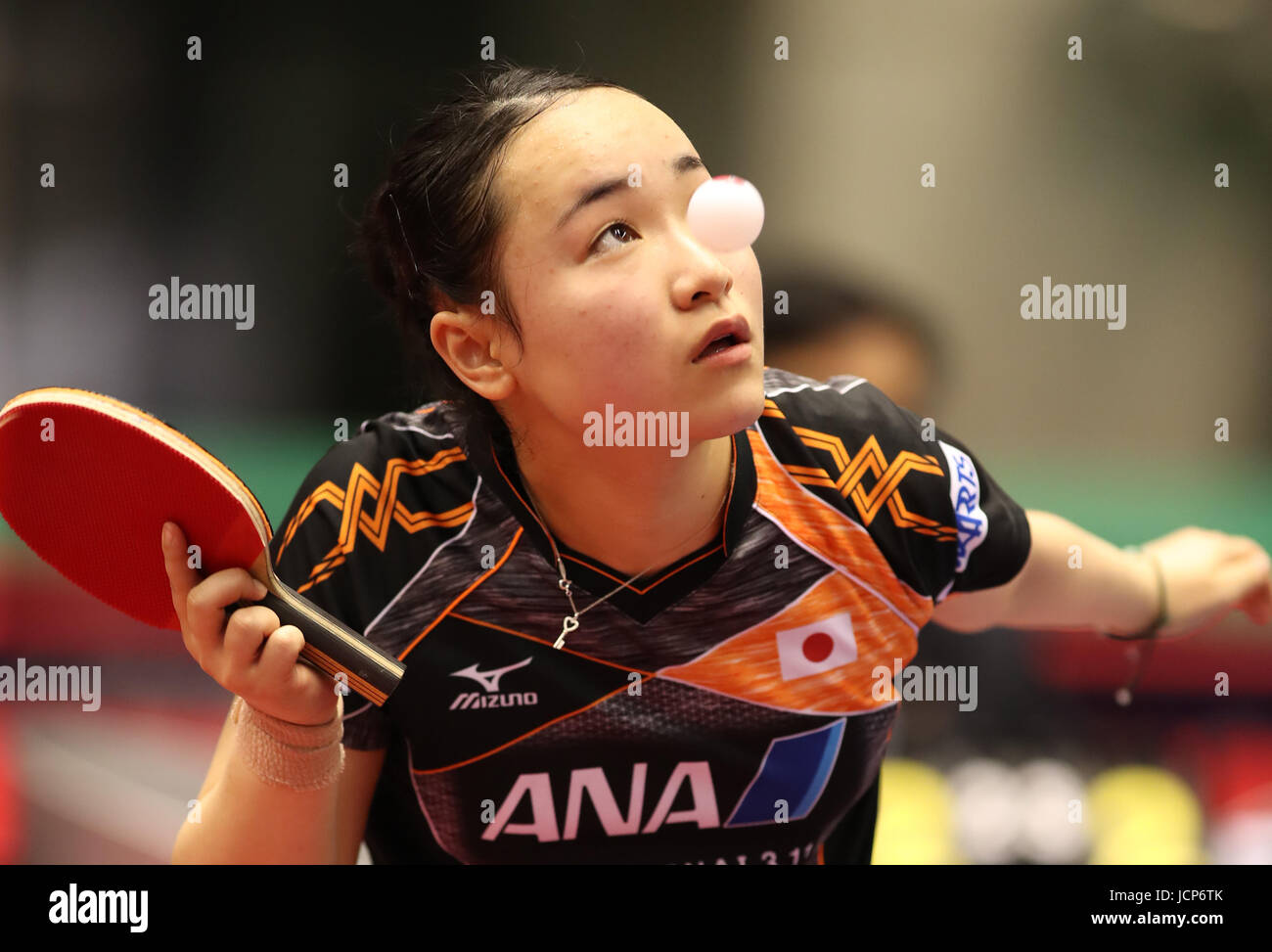 Tokyo, Japan. 17th June, 2017. Japanese table tennis player Mima Ito ...