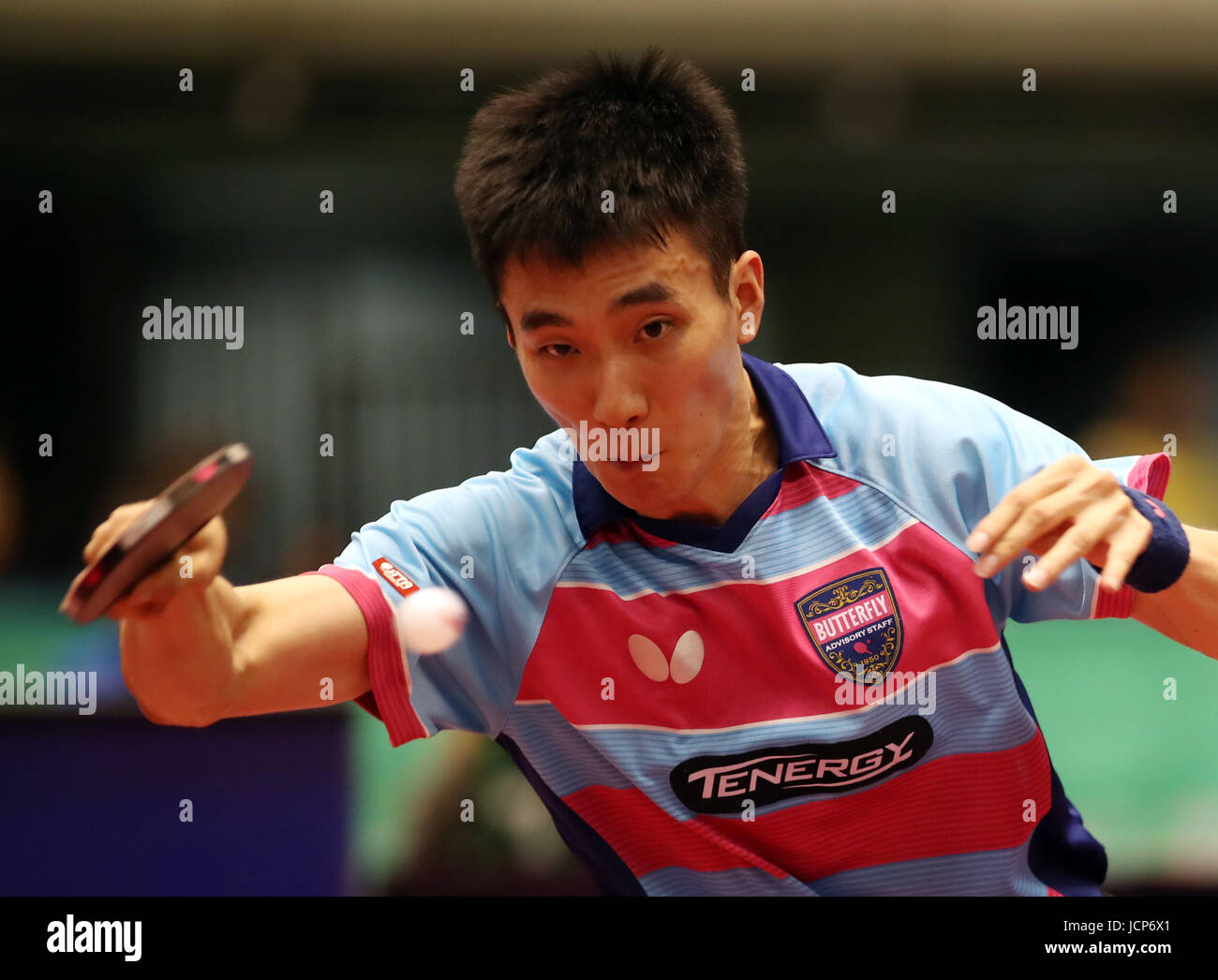 Tokyo, Japan. 17th June, 2017. South Korean table tennis player Lee ...
