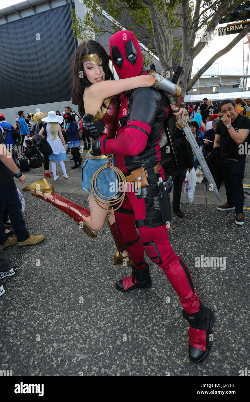 Sydney, NSW, Australia. 17th June, 2017. Cosplay fans dress up for ...