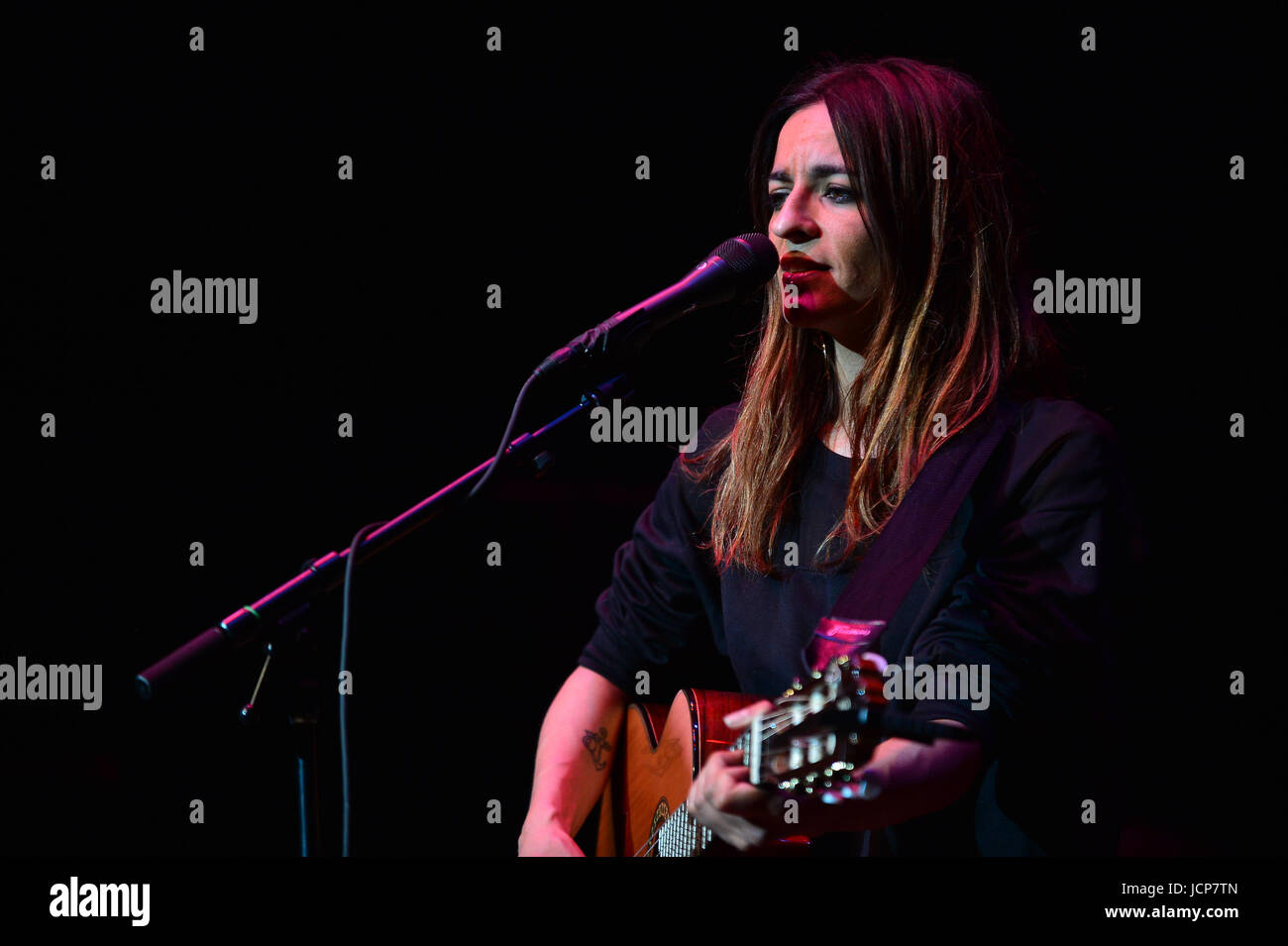 Miami Beach, FL, USA. 16th June, 2017. Singer Bebe performs on stage at ...