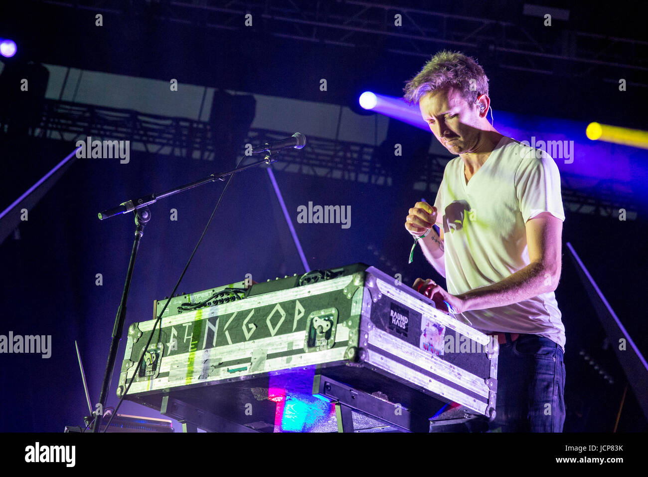 Eau Claire, Wisconsin, USA. 16th June, 2017. NICK SANBORN of Sylvan ...