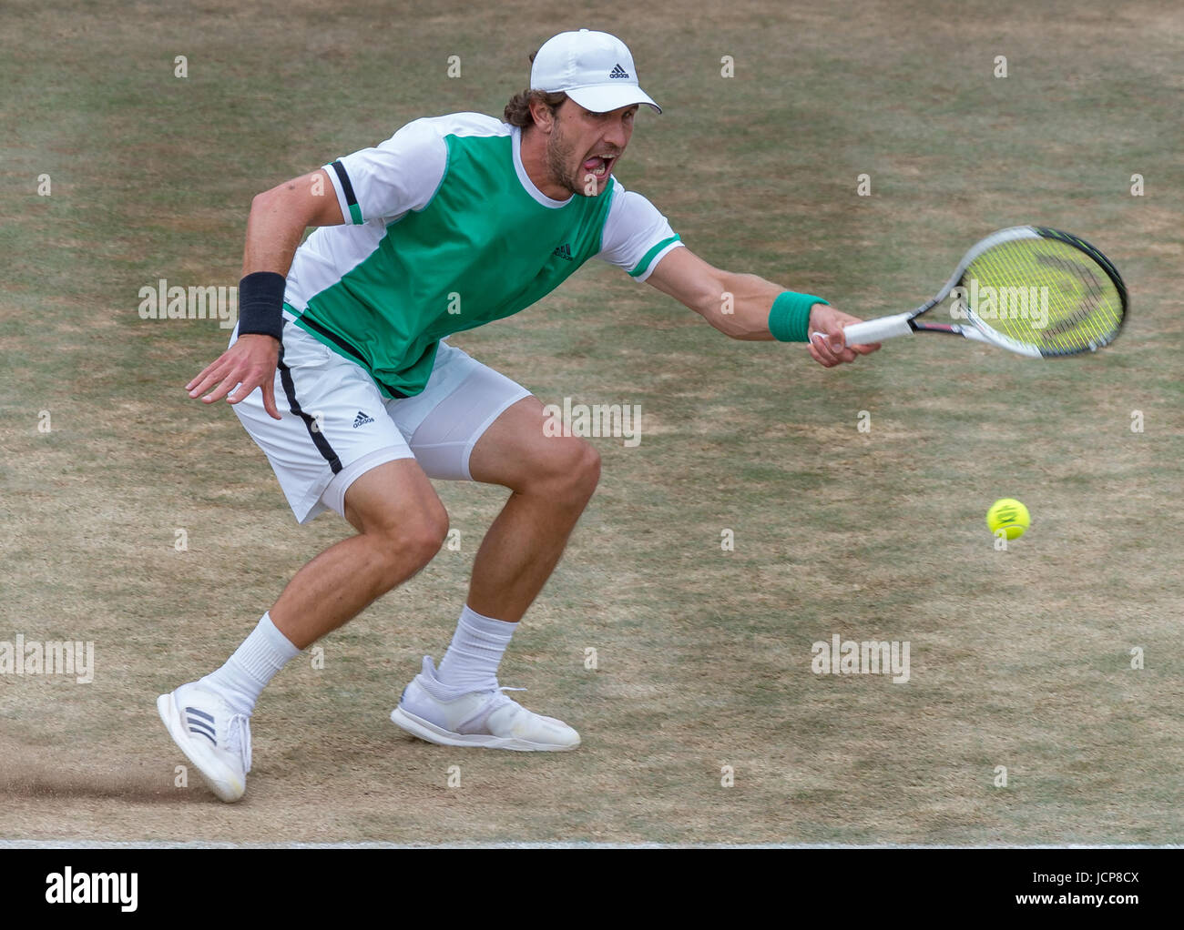 Stuttgart, Germany. 17th June, 2017. Mischa Zverev of Germany playing ...