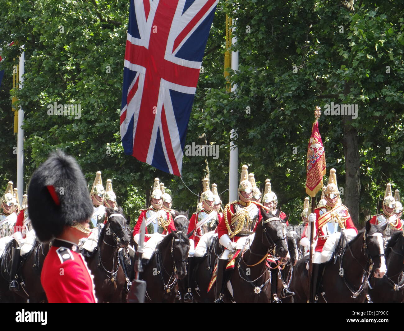 London, UK. 17th June, 2017. Trooping the Colour Parade 2017 in London ...
