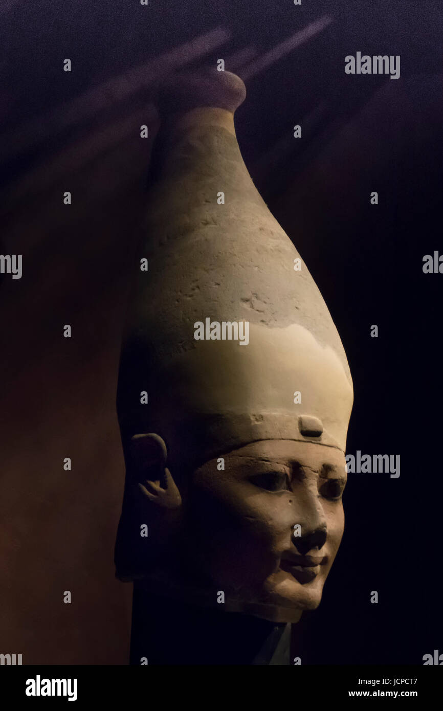 Head of a pharaoh Egyptian Museum of Turin, Italy Stock Photo - Alamy