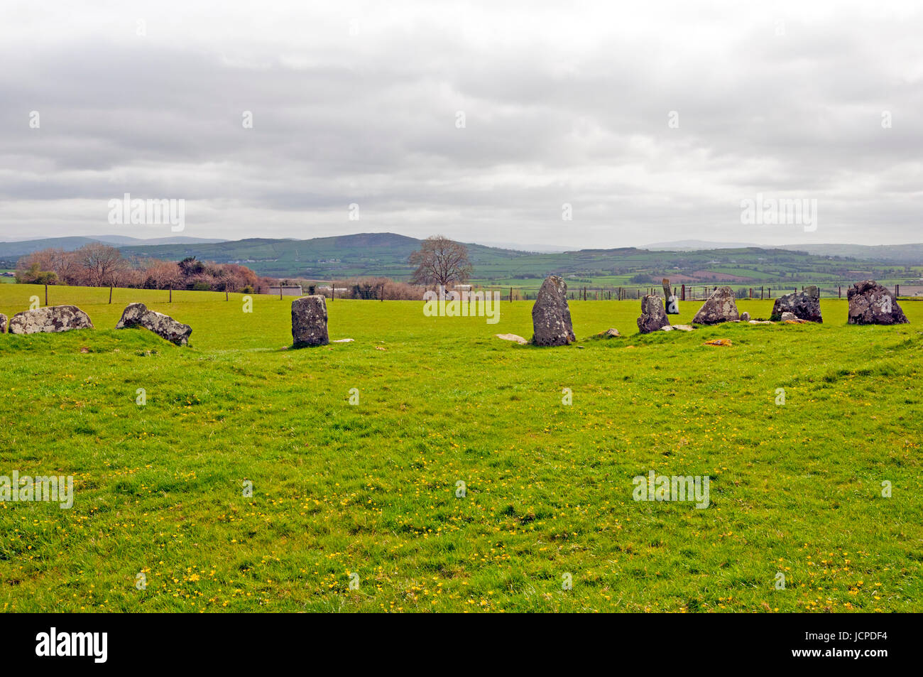 Beltany Stone Circle, Raphoe, County Donegal, Ireland Stock Photo - Alamy