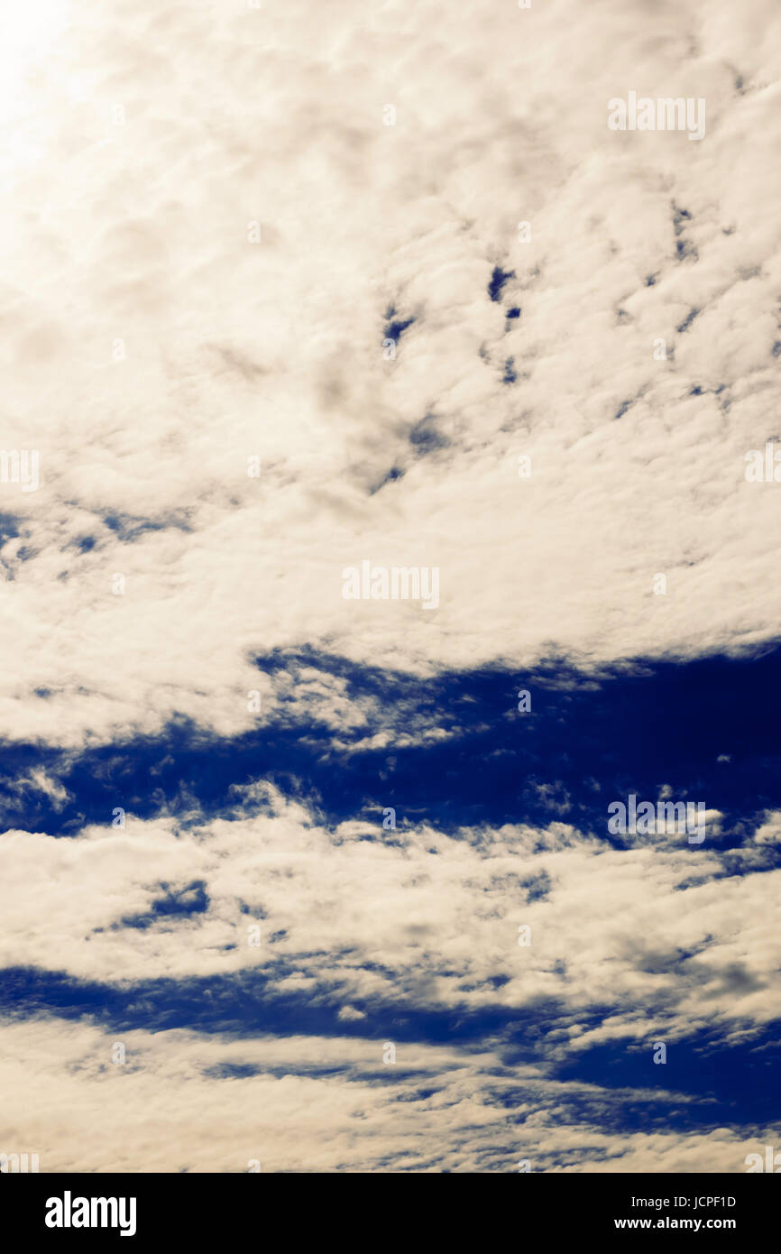 Cloudy blue gray spring and summer sky natural scenic background Stock ...