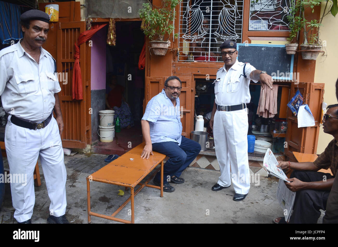 Kolkata, India. 16th June, 2017. Narada CEO, Mathew Samuel had tea at ...