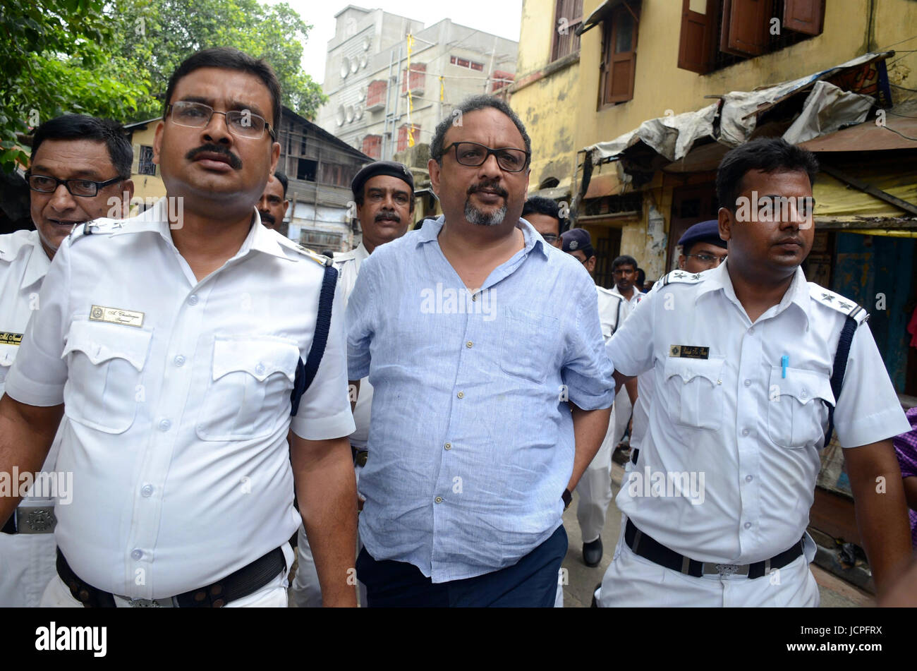 Kolkata, India. 16th June, 2017. Narada CEO, Mathew Samuel entered at ...
