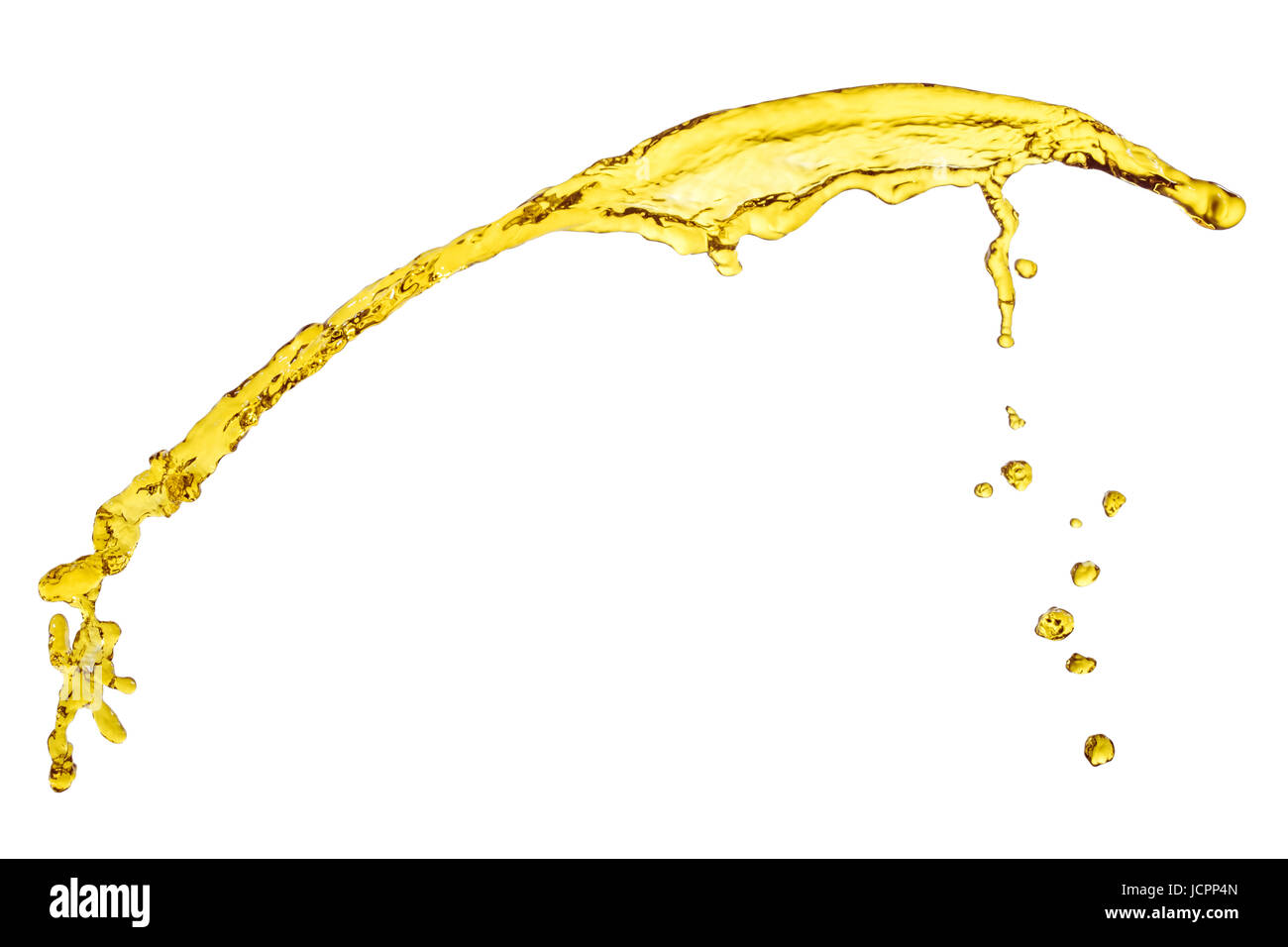 flying beautiful engine oil isolated over white background and many ...