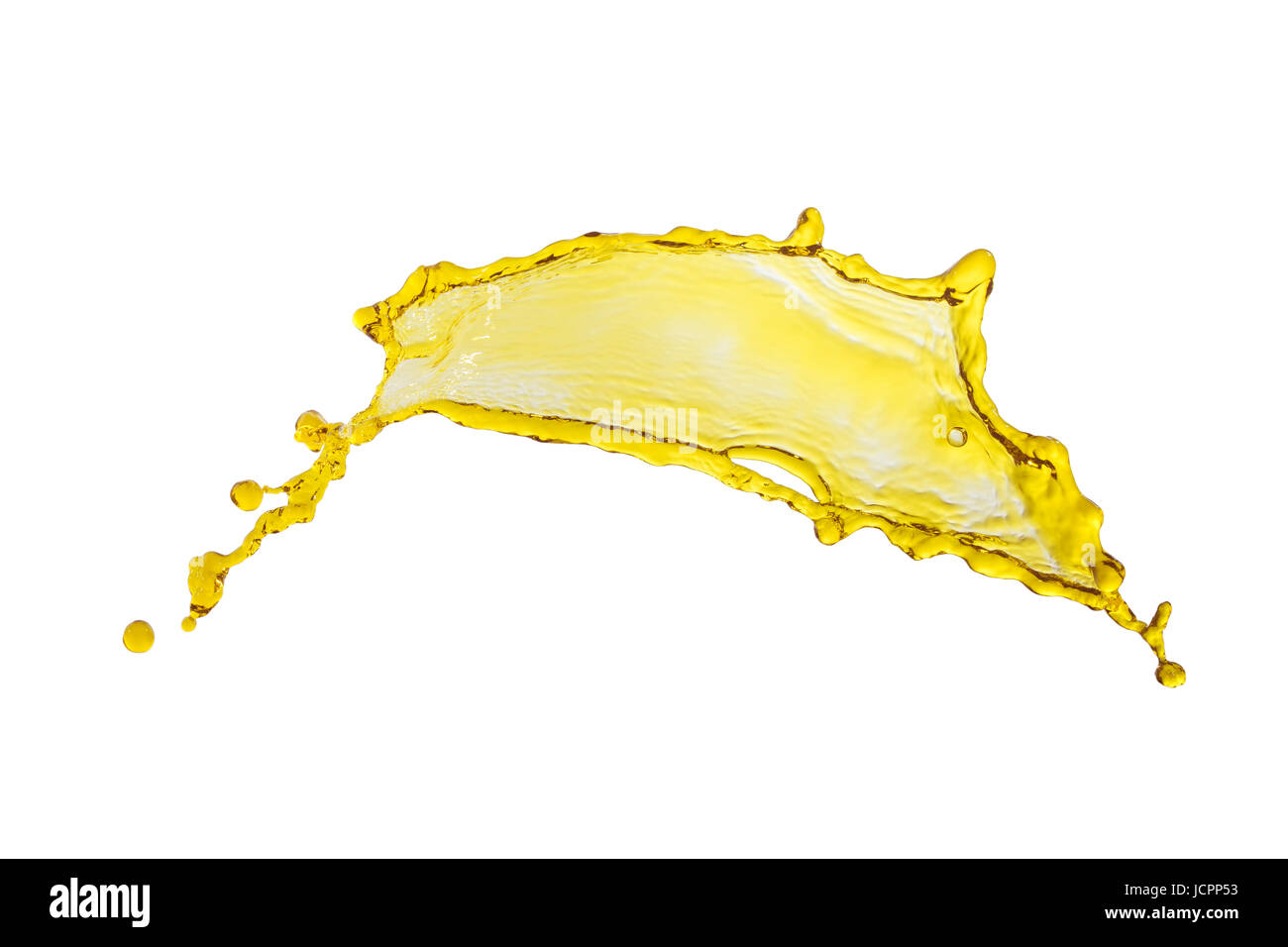 flying beautiful engine oil isolated over white background and many ...