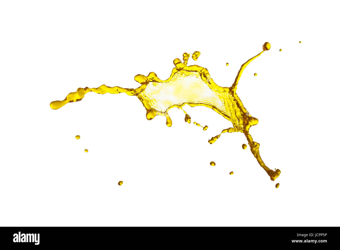 flying beautiful engine oil isolated over white background and many ...