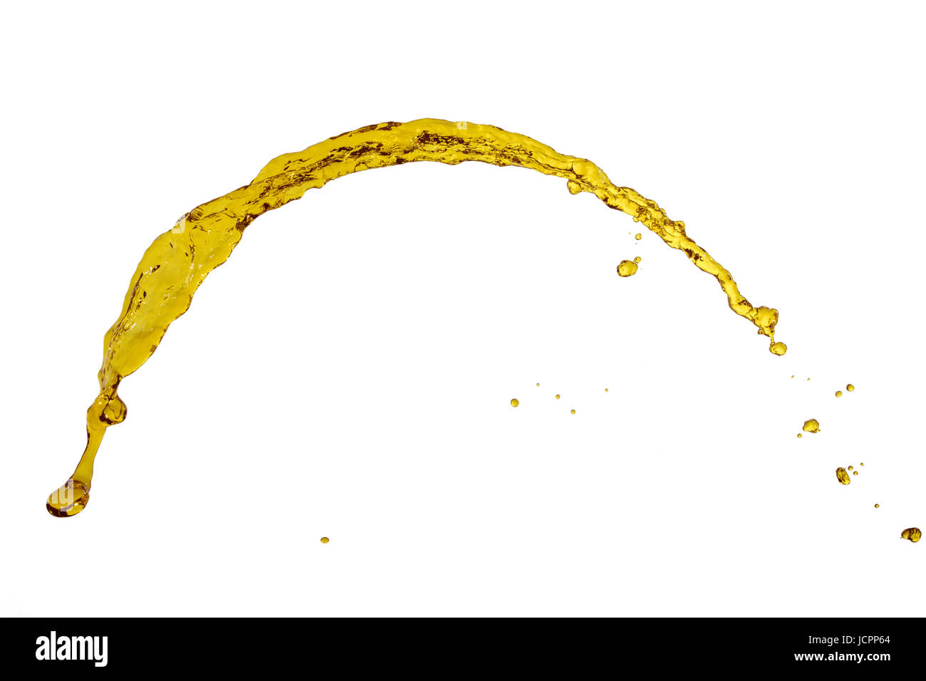 flying beautiful engine oil isolated over white background and many ...
