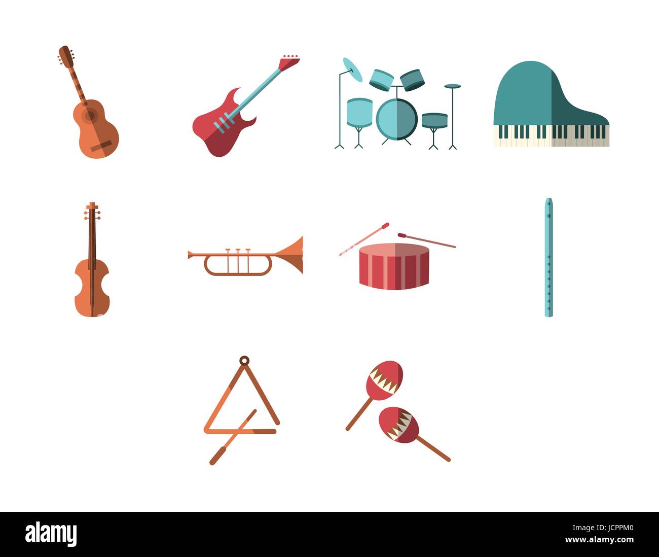 Vector set of musical instruments Stock Vector Image & Art - Alamy