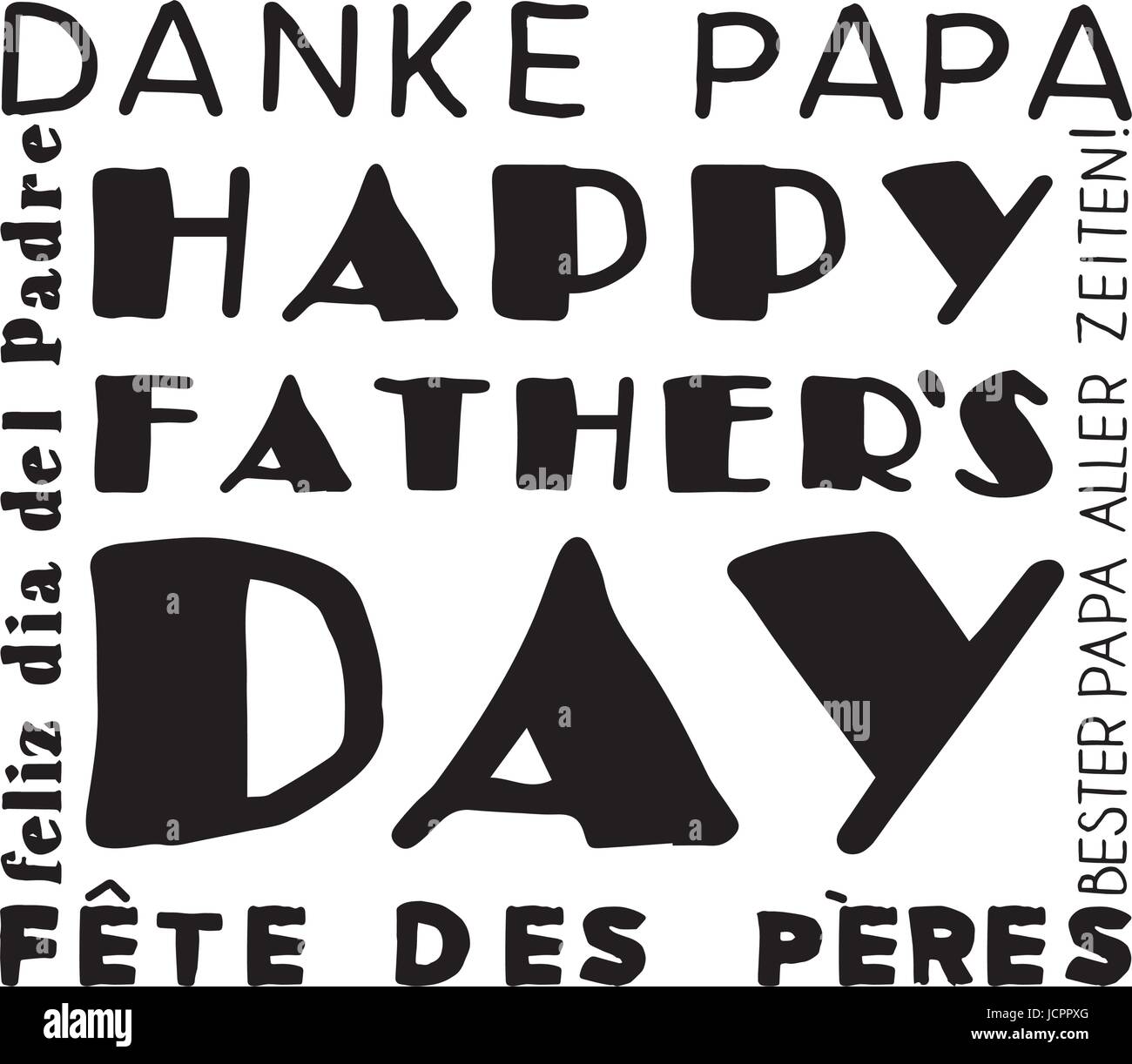 Word happy fathers day on white background Stock Vector Image & Art - Alamy