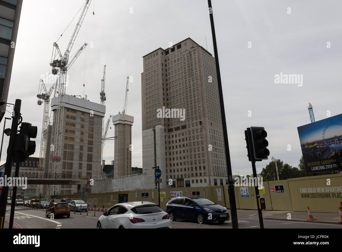 Shell Centre construction site Waterloo Stock Photo - Alamy
