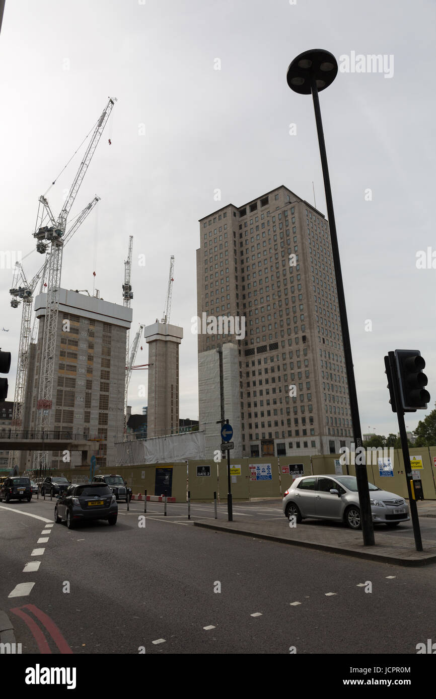 Shell Centre construction site Waterloo Stock Photo - Alamy