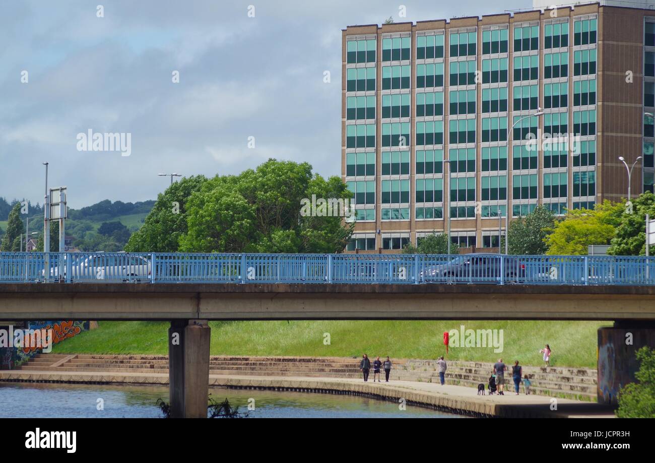 Devon building people office hi-res stock photography and images - Alamy