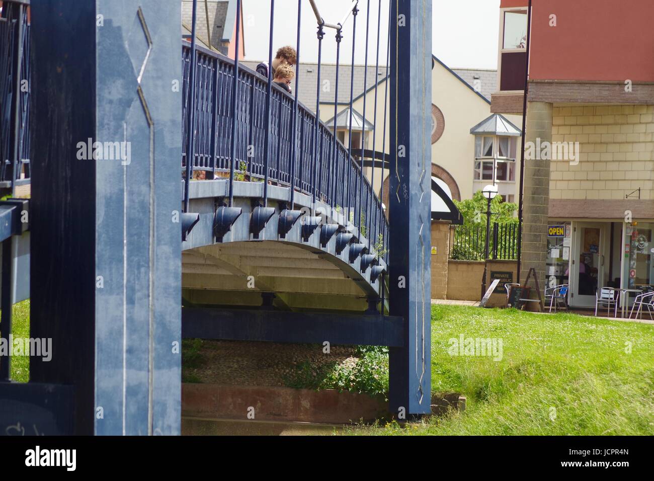 Cricklepit suspension bridge hi-res stock photography and images - Alamy
