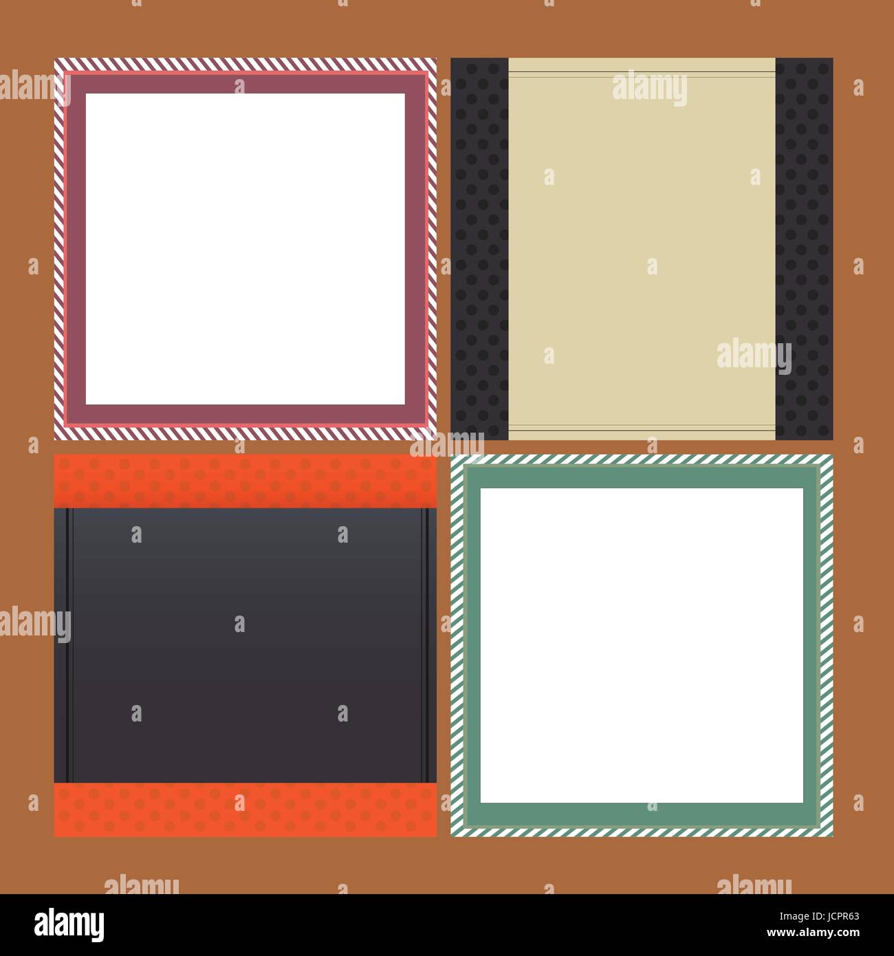 Various shape frame decoration Stock Vector Images - Alamy