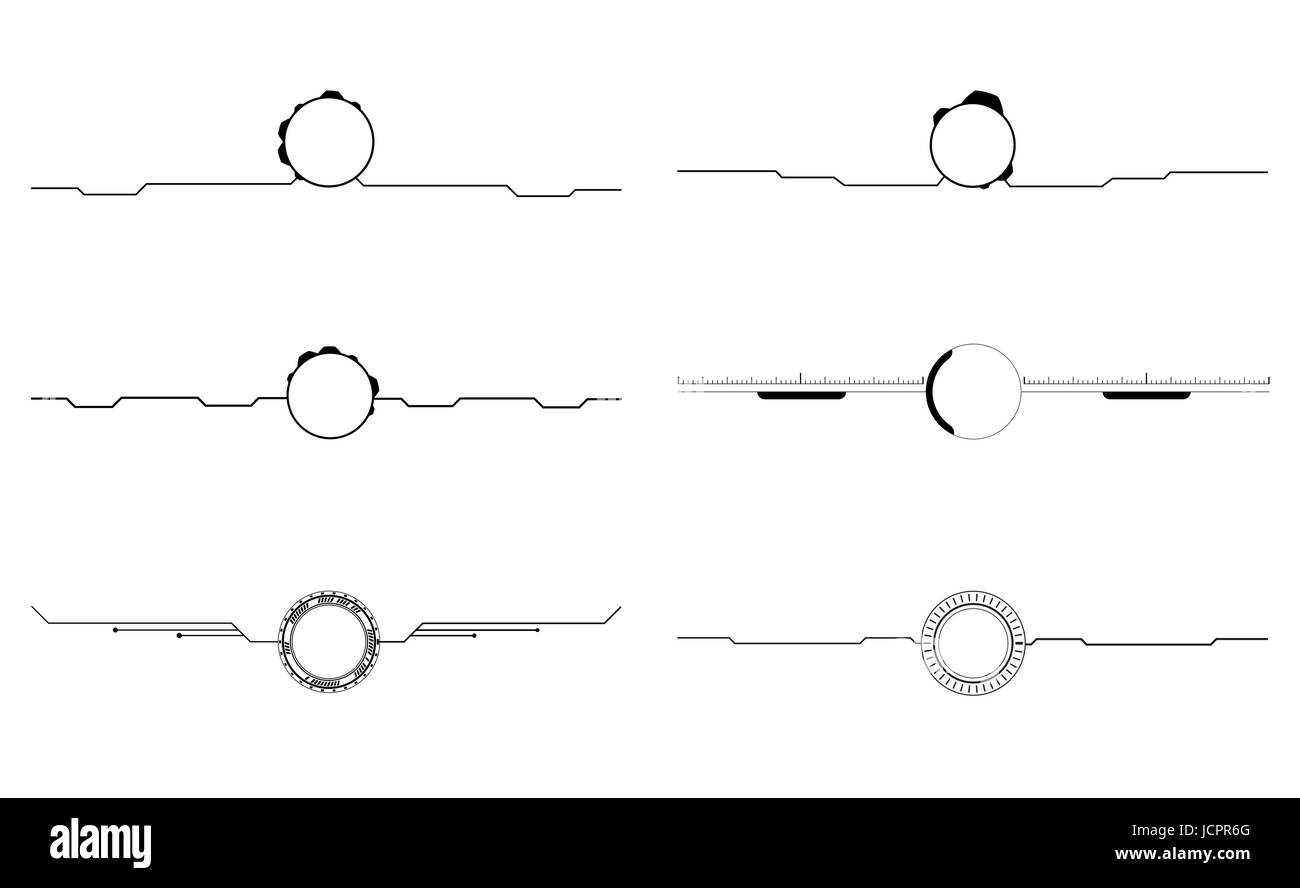 Vector background round lines Cut Out Stock Images & Pictures - Alamy