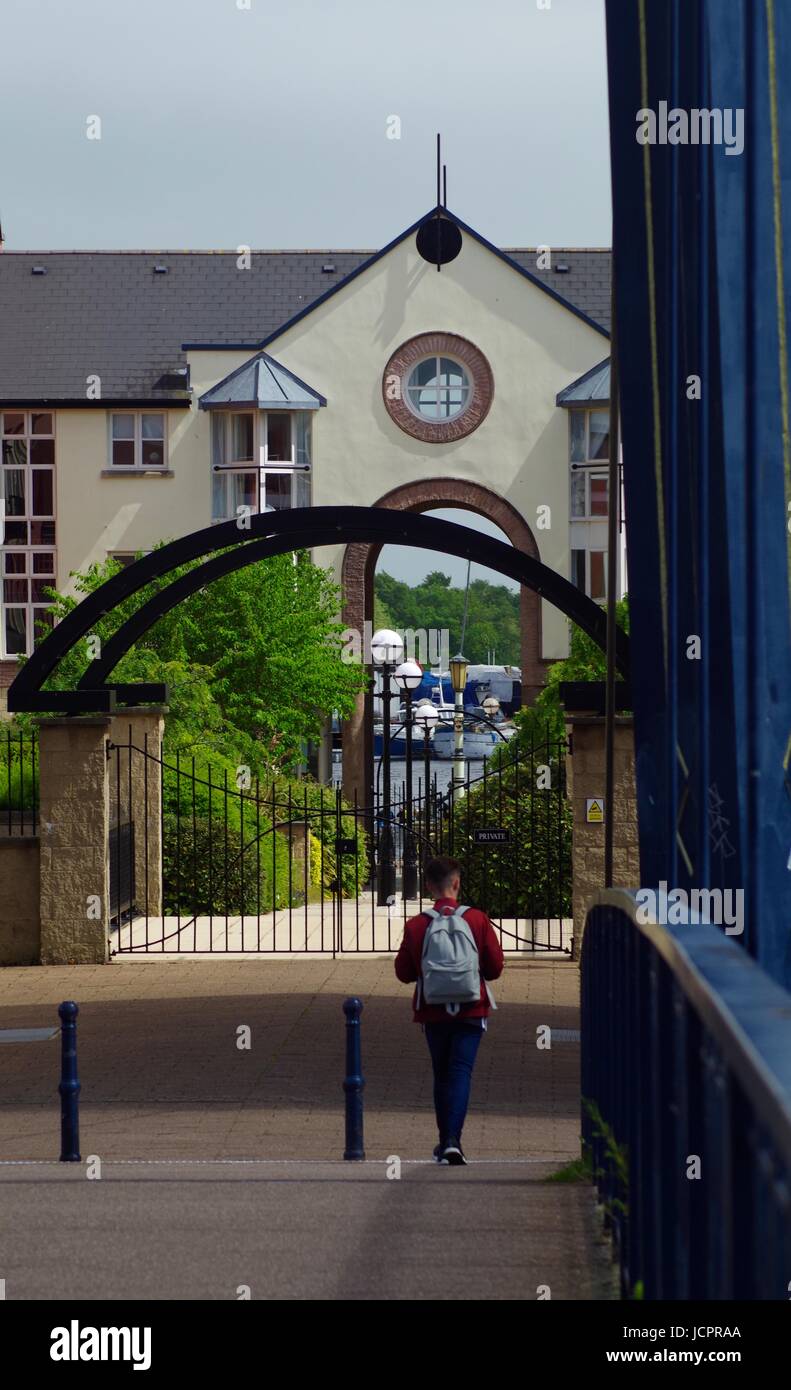 Cricklepit suspension bridge hi-res stock photography and images - Alamy