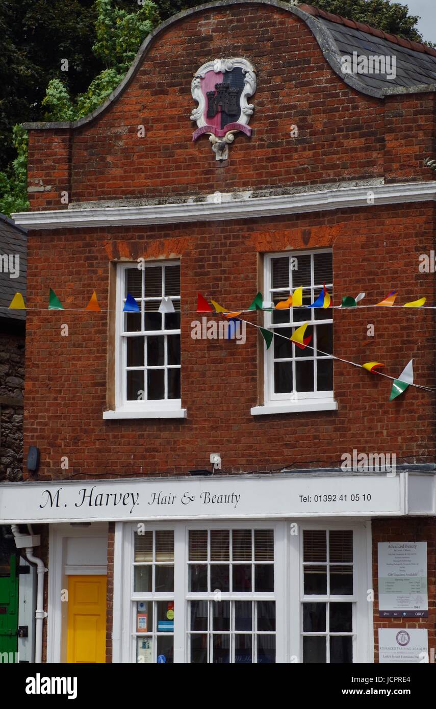 Period Brick Building in the Dutch Style, Exeter Quay. Devon, UK. June ...