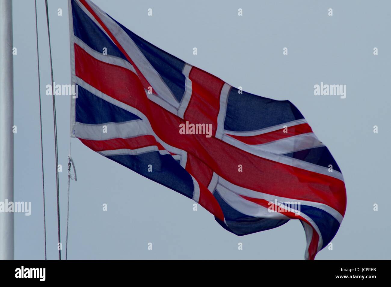 The Union Jack Flying above Exeter's Custom House. Exeter Quay, Devon ...